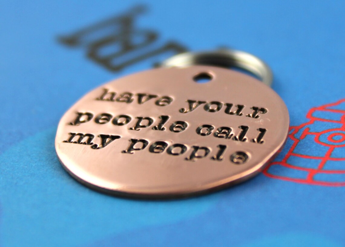 Custom Dog Tag Unique Pet ID Tag Handstamped Copper Dog - Etsy