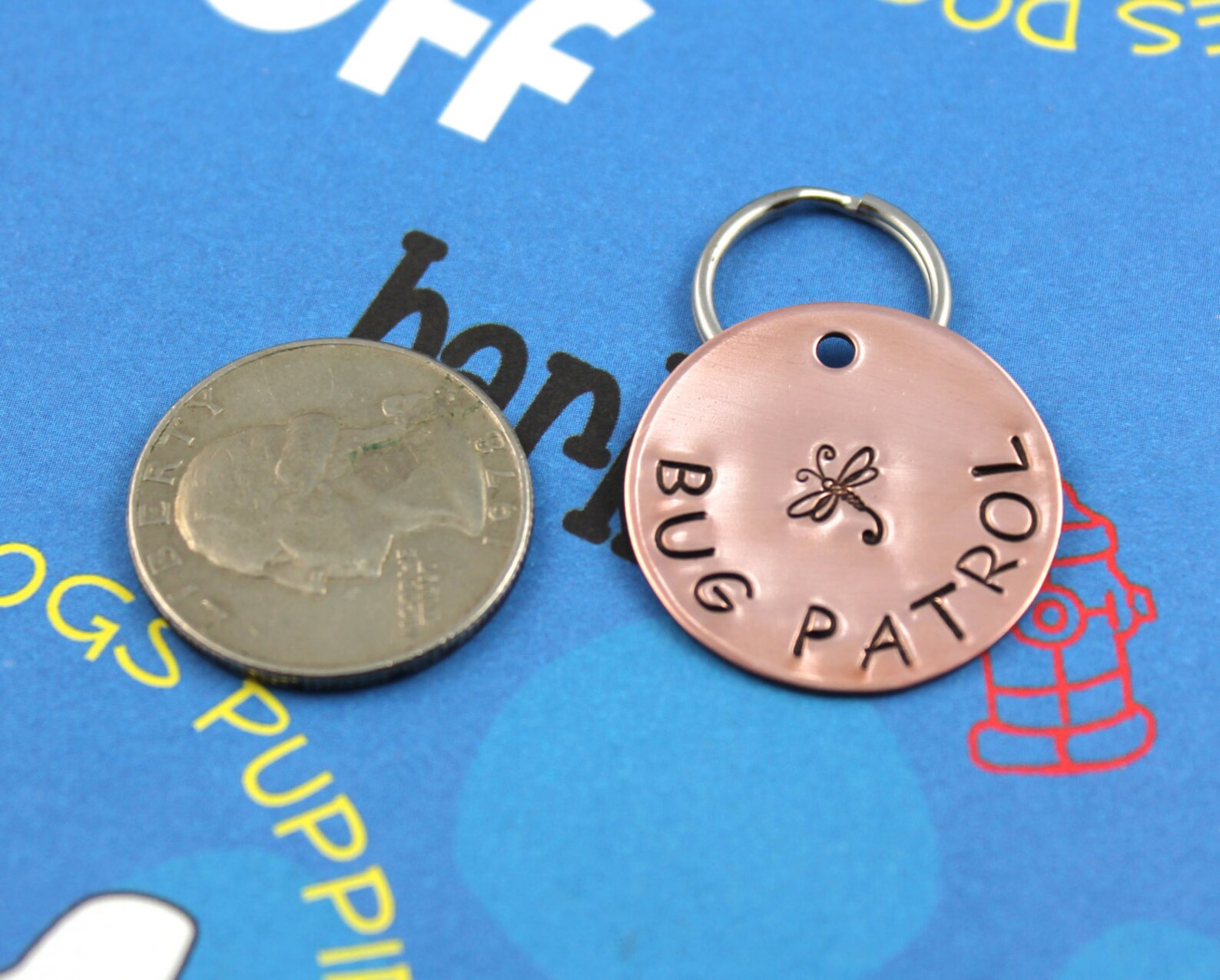 Custom Dog Tag Unique Pet ID Tag Personlized Handstamped - Etsy