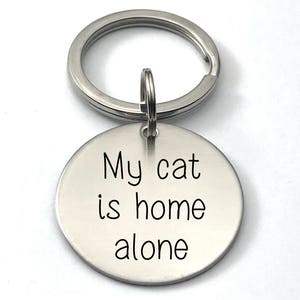 KEY CHAIN - My Pet is Home Alone - Christmas Gift for Dog Lover ...