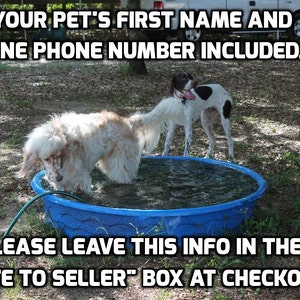 SMALL Dog or Cat Tag - Cute Custom Pet Tag - Hand-stamped Tag With Paw ...