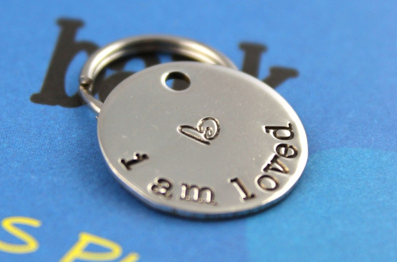 SMALL Dog or Cat Tag - Nickel Silver Custom Pet Tag - Hand-stamped Dog ...