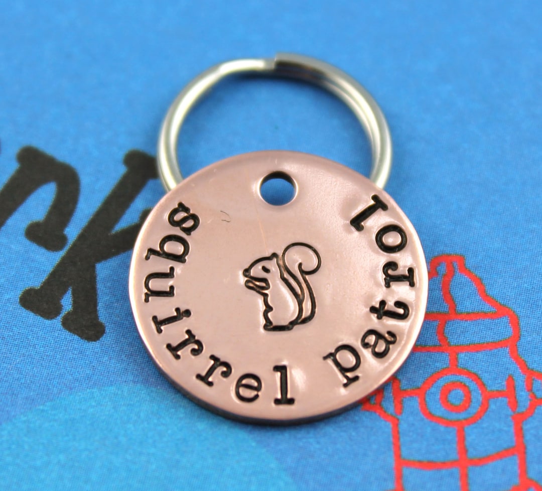 SMALL Dog or Cat Tag - Customized Metal Pet Tag - Handstamped - Unique ...