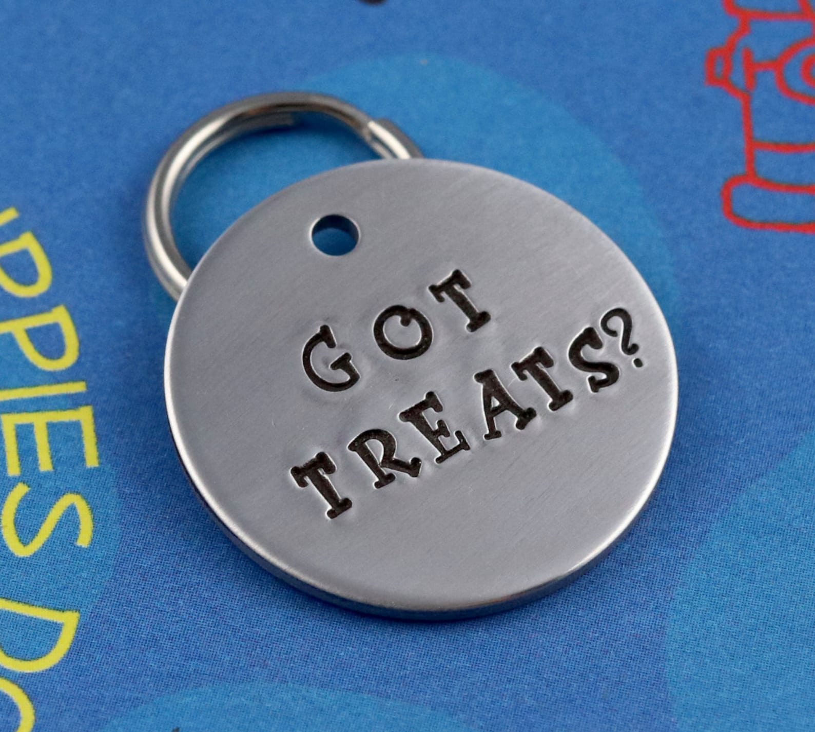 Customized Dog Tag - Metal Pet ID Tag - Custom Hand Stamped Dog or Cat ...