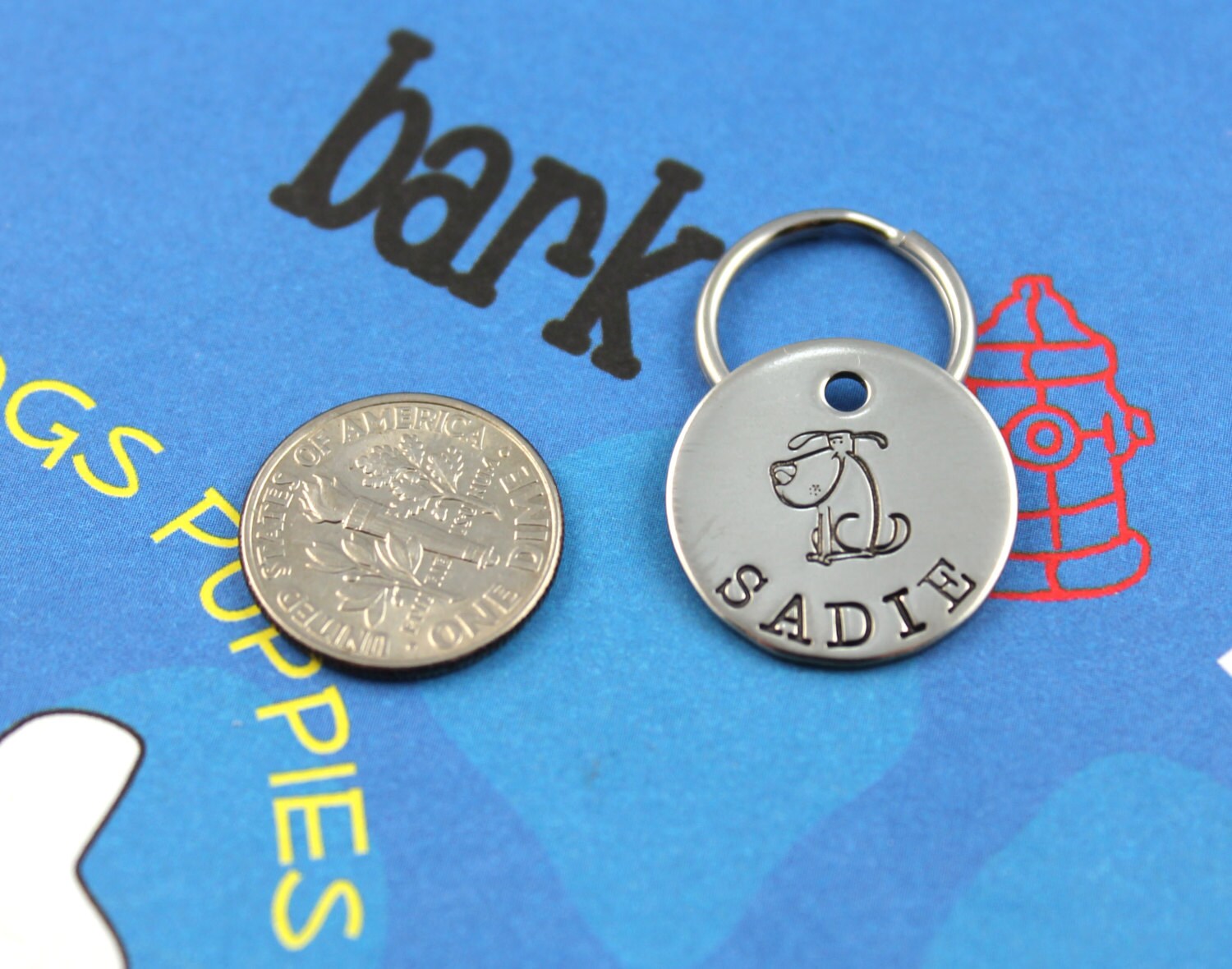 SMALL Cute Dog Tag Customized Pet Tag Small Dog Custom | Etsy