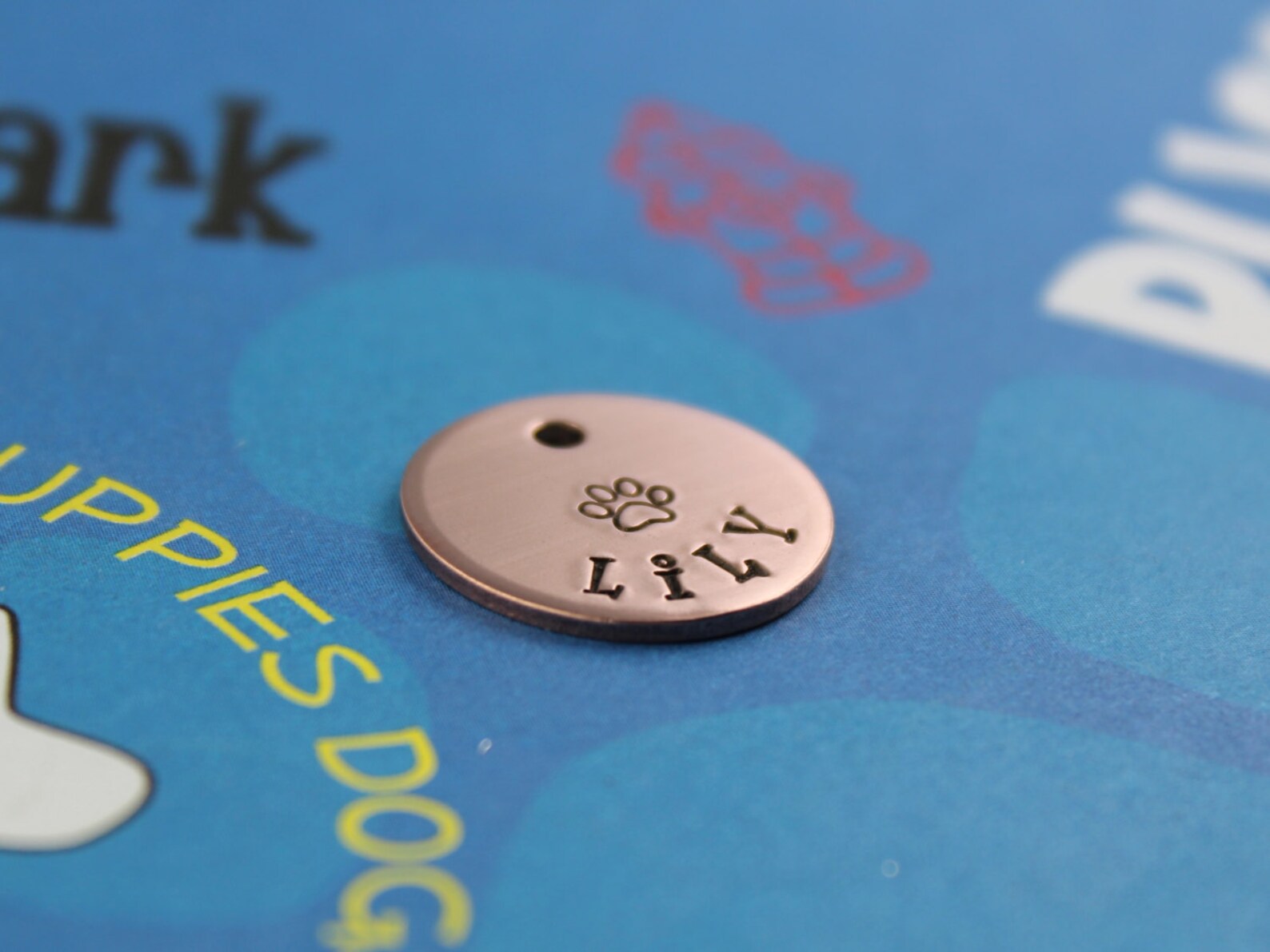 SMALL Dog or Cat Tag Cute Custom Pet Tag Hand-stamped Tag - Etsy