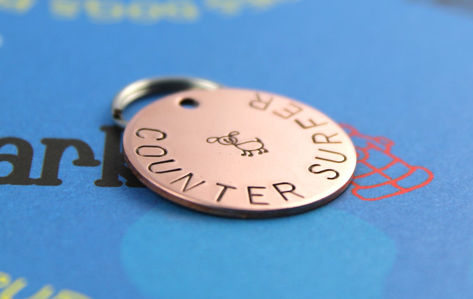 Custom Copper Dog Tag Personalized Dog Name ID Tag - Etsy