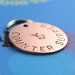 Custom Copper Dog Tag - Personalized Dog Name ID Tag - "counter Surfer ...