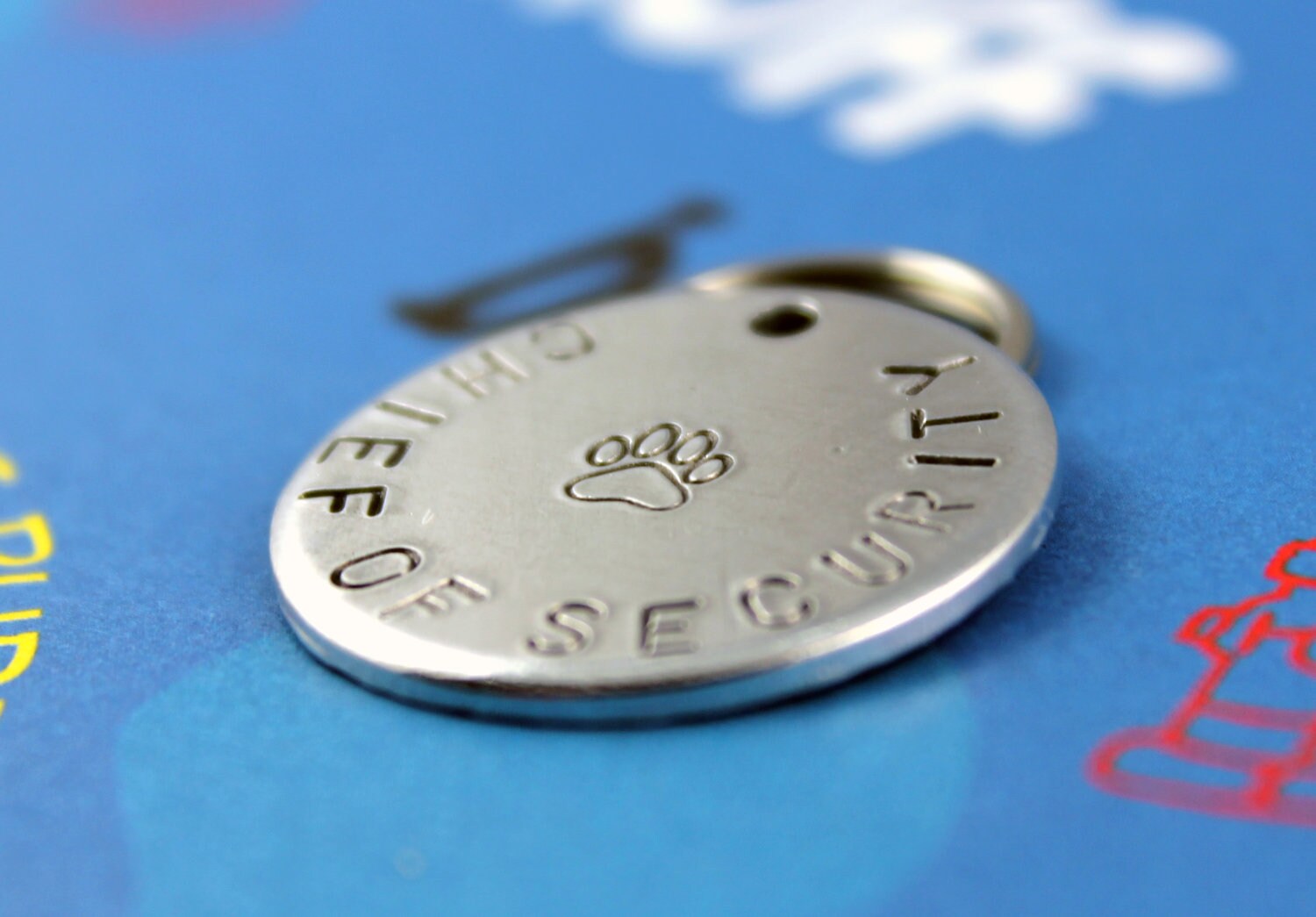 Dog Name Tag - Handstamped Aluminum Metal Pet Tag - Personalized ...
