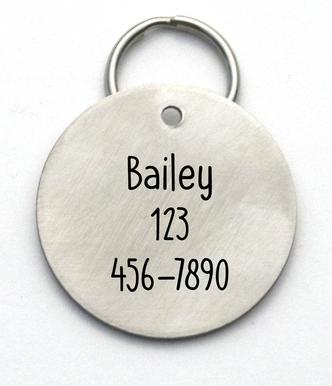 LARGE Dog Tag Personalized Engraved Pet Tag Custom Metal | Etsy