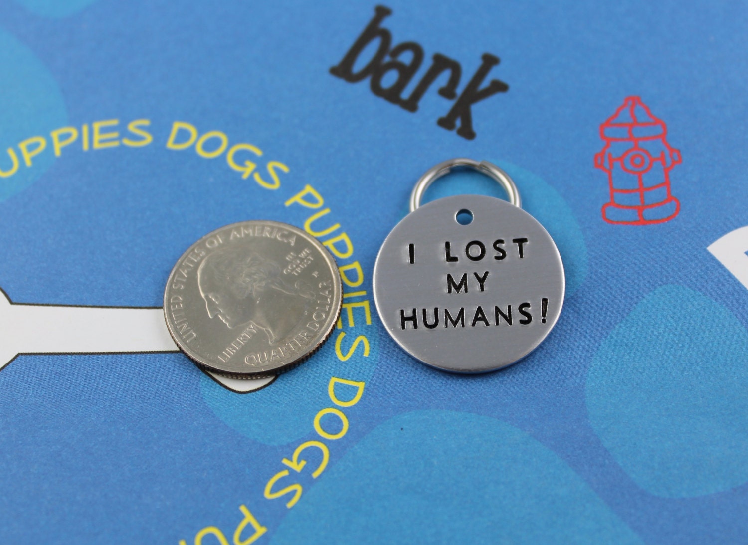 Funny Dog Tag Unique Pet ID Tag Handstamped Cool Dog Tag | Etsy