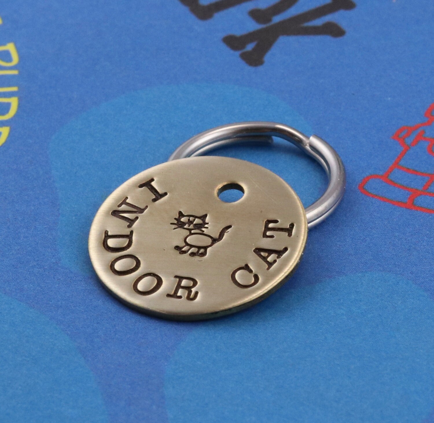 SMALL Cat Tag Customized Pet Tag Personalized Cute Cat Tag | Etsy