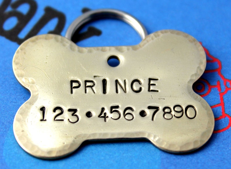 Custom Hand Stamped Pet Tag Personalized Dog Tag Nu-gold - Etsy