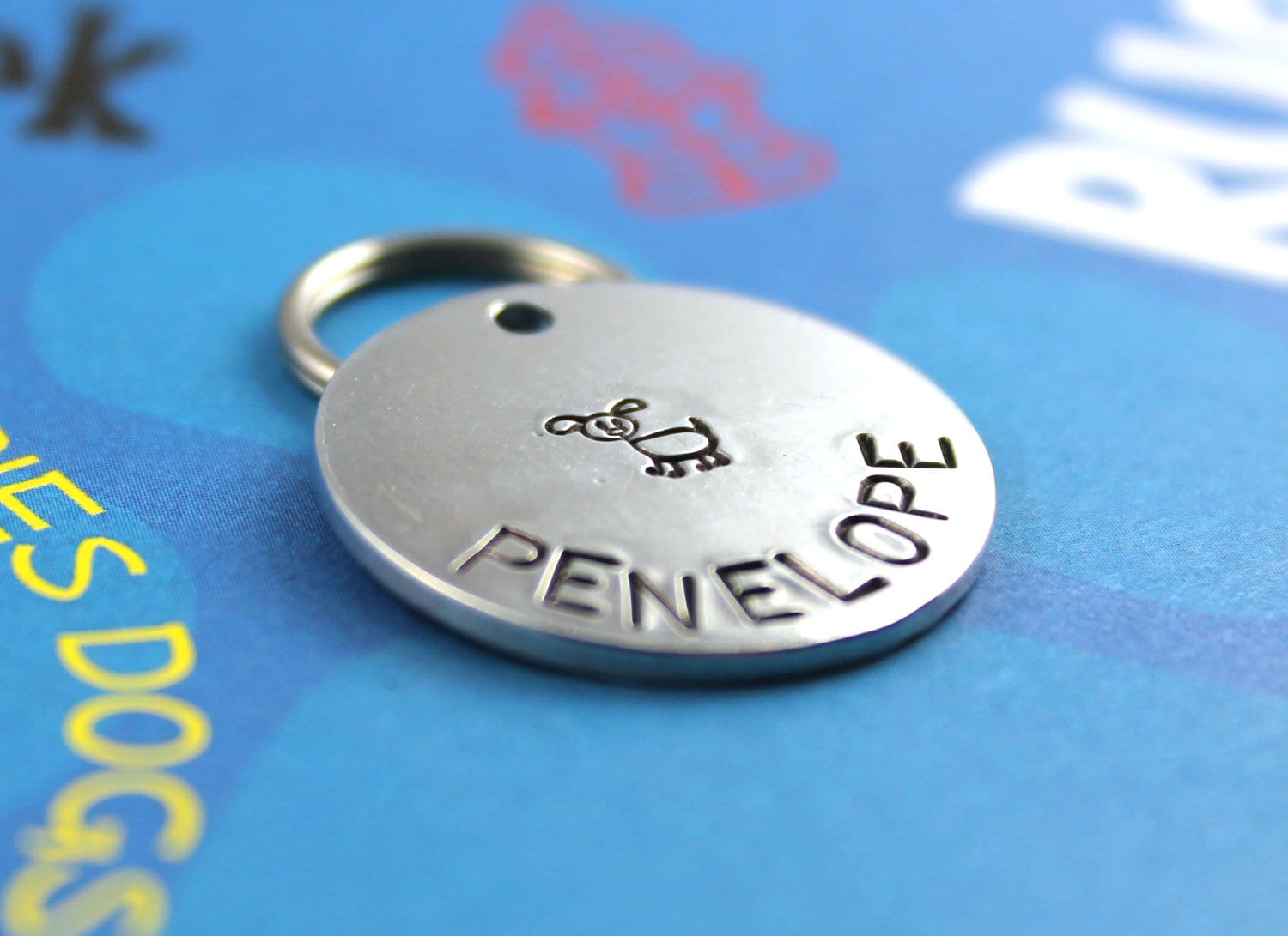 Personalized Aluminum Dog Tag Hand Stamped Pet Tag Metal - Etsy