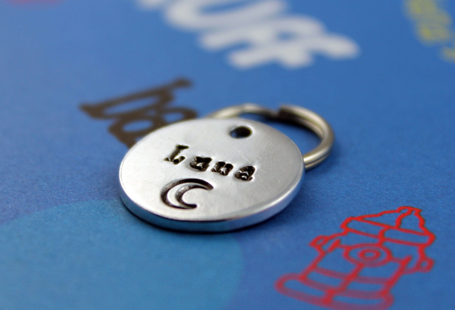 SMALL Dog or Cat Tag Custom Pet Tag Hand-stamped Metal Dog | Etsy