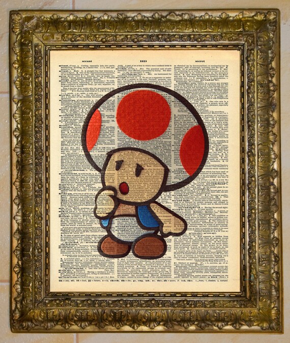 Toad Painting From Mario