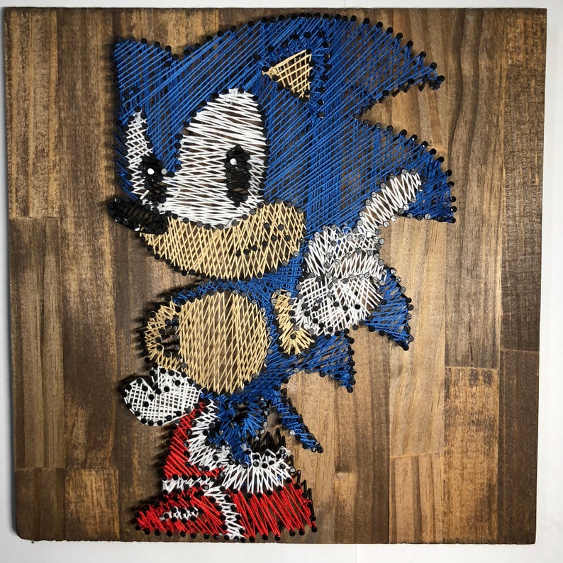 Sonic Gaming String Art - Etsy