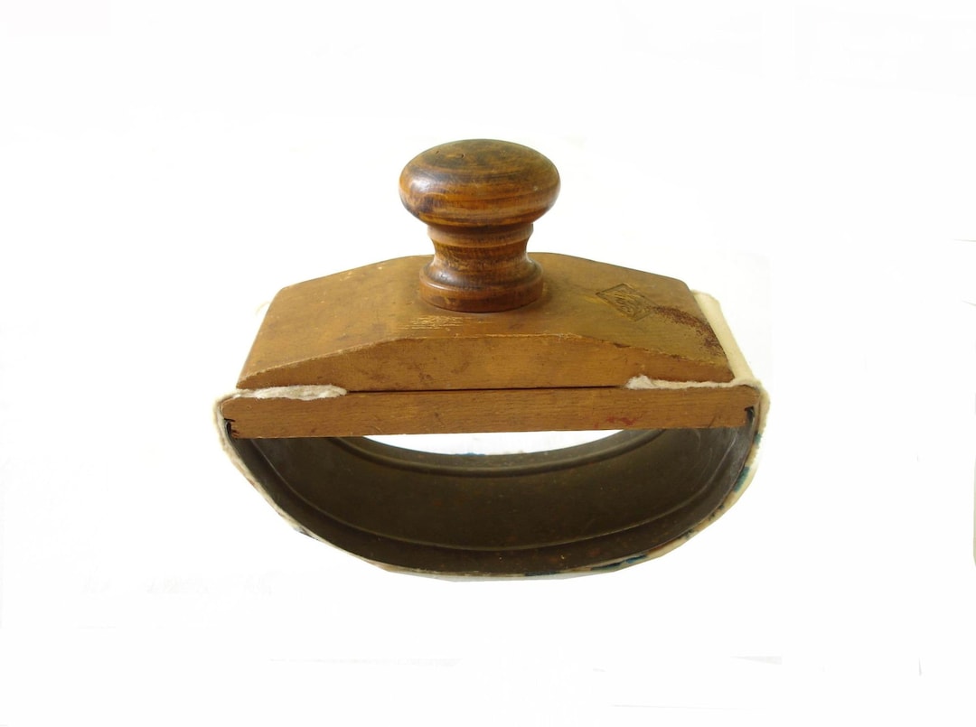 Antique Wooden Rocker Ink Blotter - Vintage Desk Blotter - Rocking Ink ...