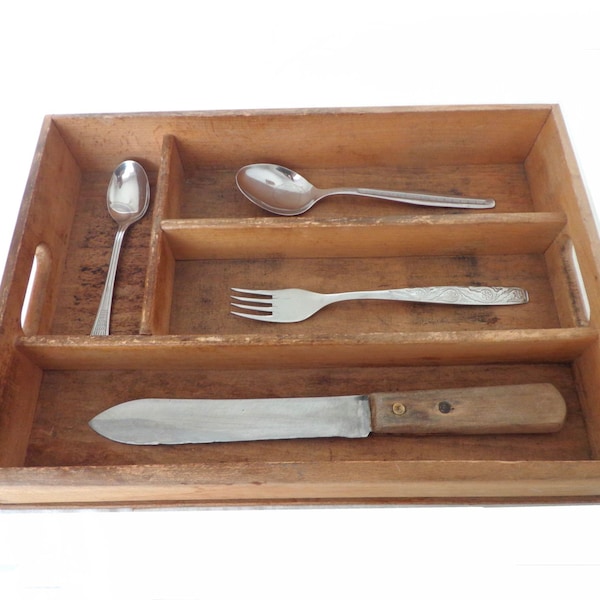 Wooden Cutlery Box - Etsy