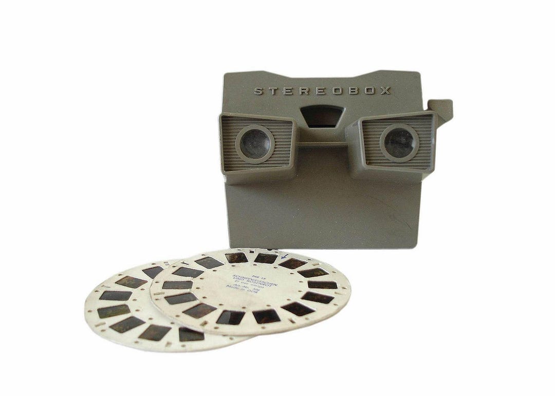 Vintage Stereoscope. Stereo Box With 2 Rotating Disk. Slide Viewer. 3D ...