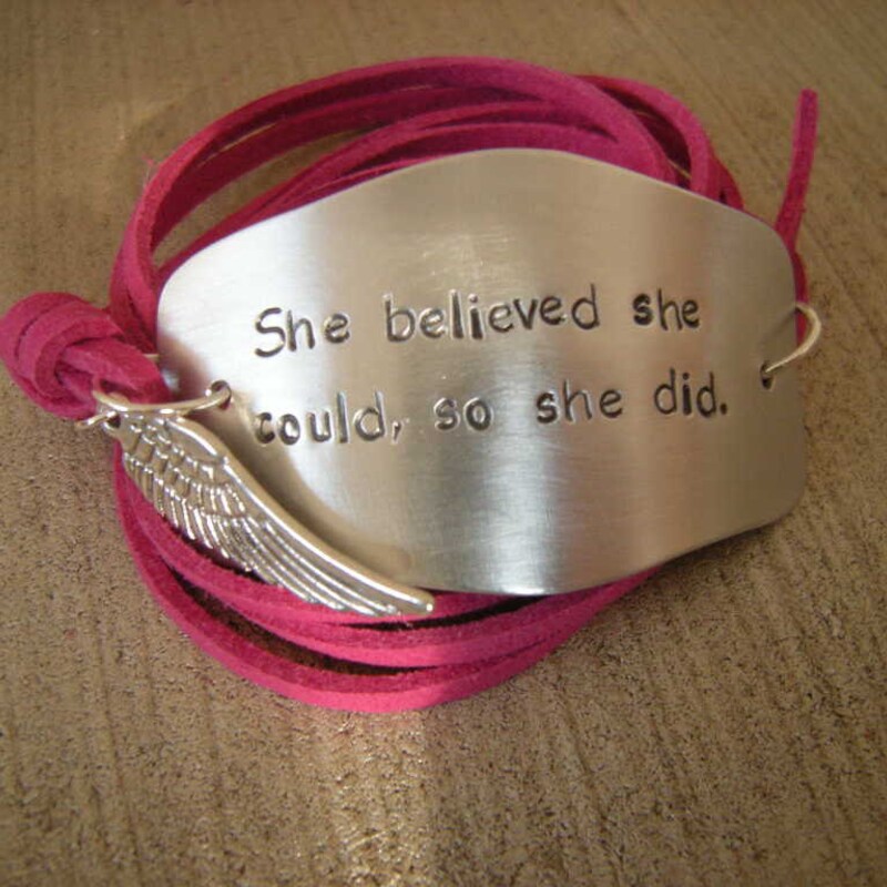 Bracelet With Text - Etsy