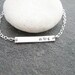 Personalized Initial Bracelet, Bar Bracelet, Personalized Initials ...