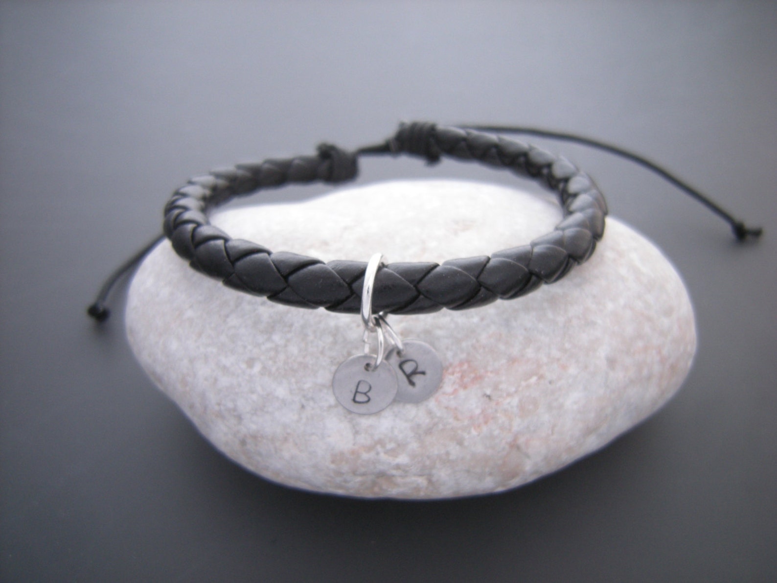 Your Initials Bracelet or Only Add on Initial Tags for - Etsy