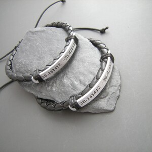 Two Matching Bracelets, Boyfriend Girlfriend Gift, Set of TWO ...