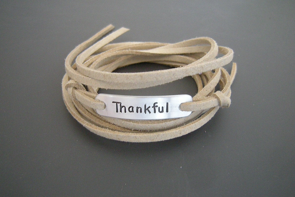 Thanksgiving Thankful Bracelet Gratitude Bracelet - Etsy UK
