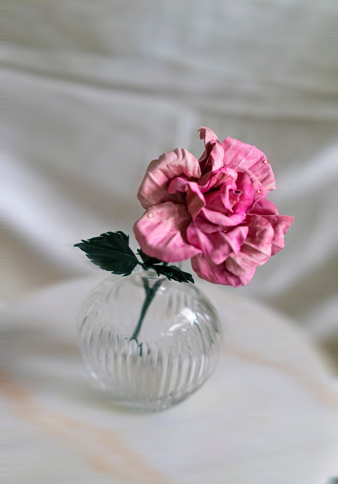 Leather Flower Rose Third Leather Anniversary Wedding Gift Long Stem ...