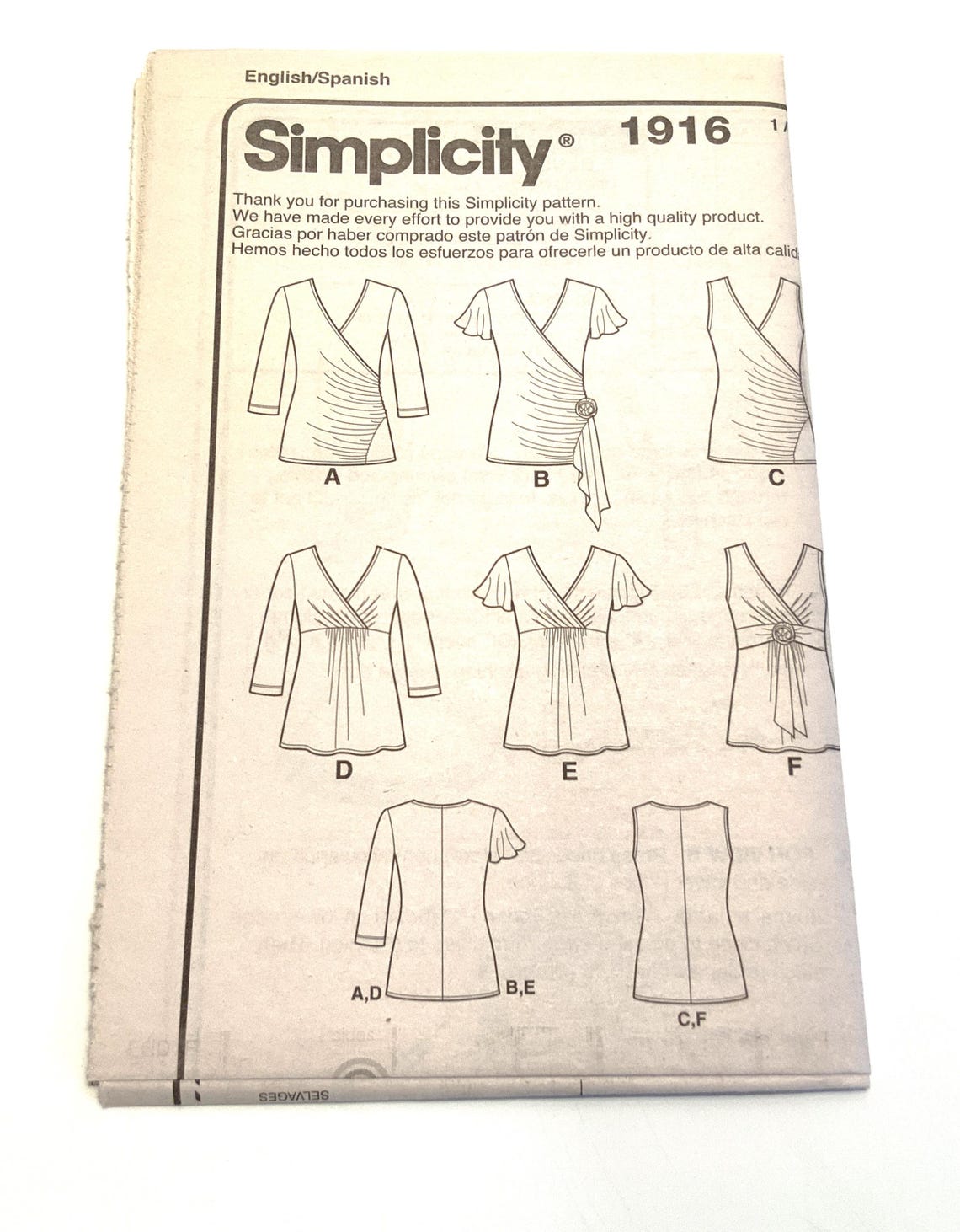 Misses Knit Tops Sewing Pattern - Simplicity 1916 - Size 16-24 Uncut - Etsy