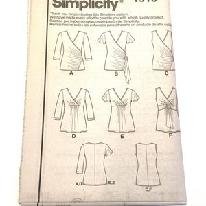 Misses Knit Tops Sewing Pattern - Simplicity 1916 - Size 16-24 Uncut - Etsy