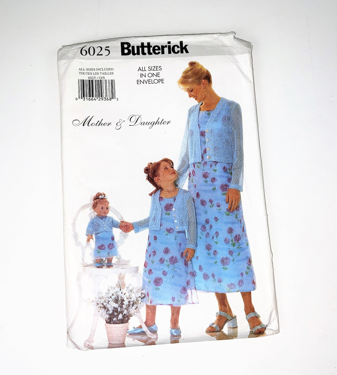 Sewing Pattern Misses and Children Cardigan Dress and Matching Doll ...