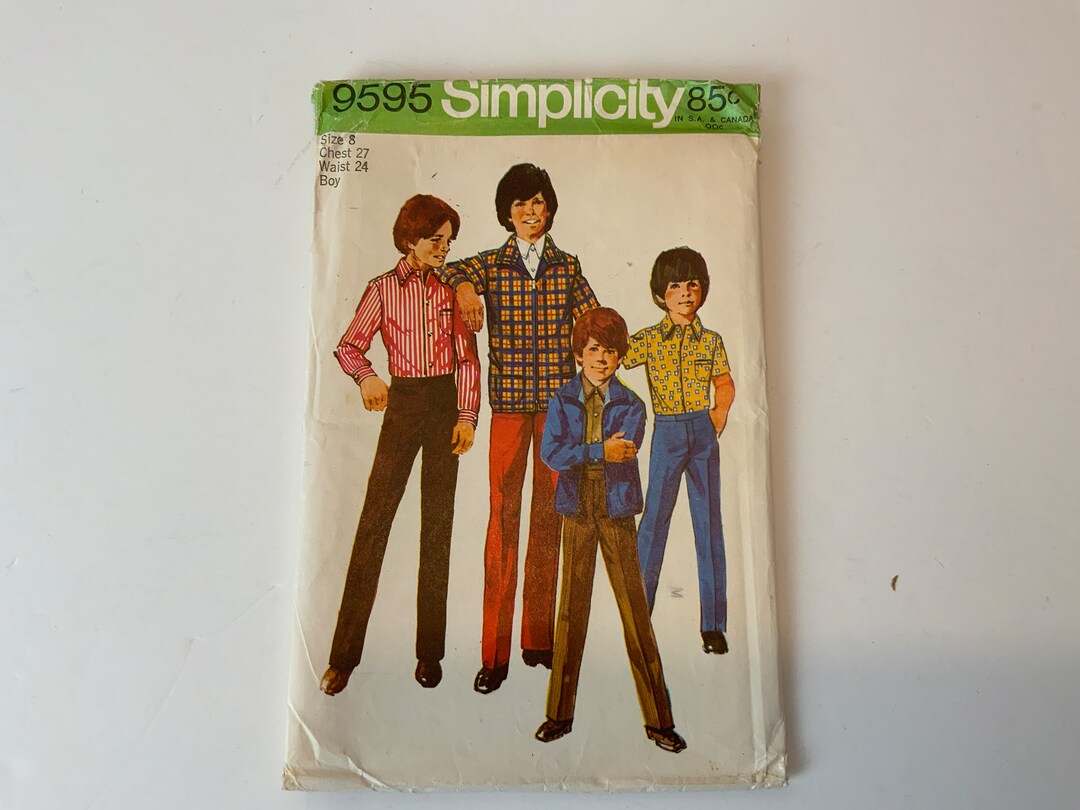 Sewing Pattern Boys Jacket, Shirt and Pants Uncut Simplicity Pattern ...