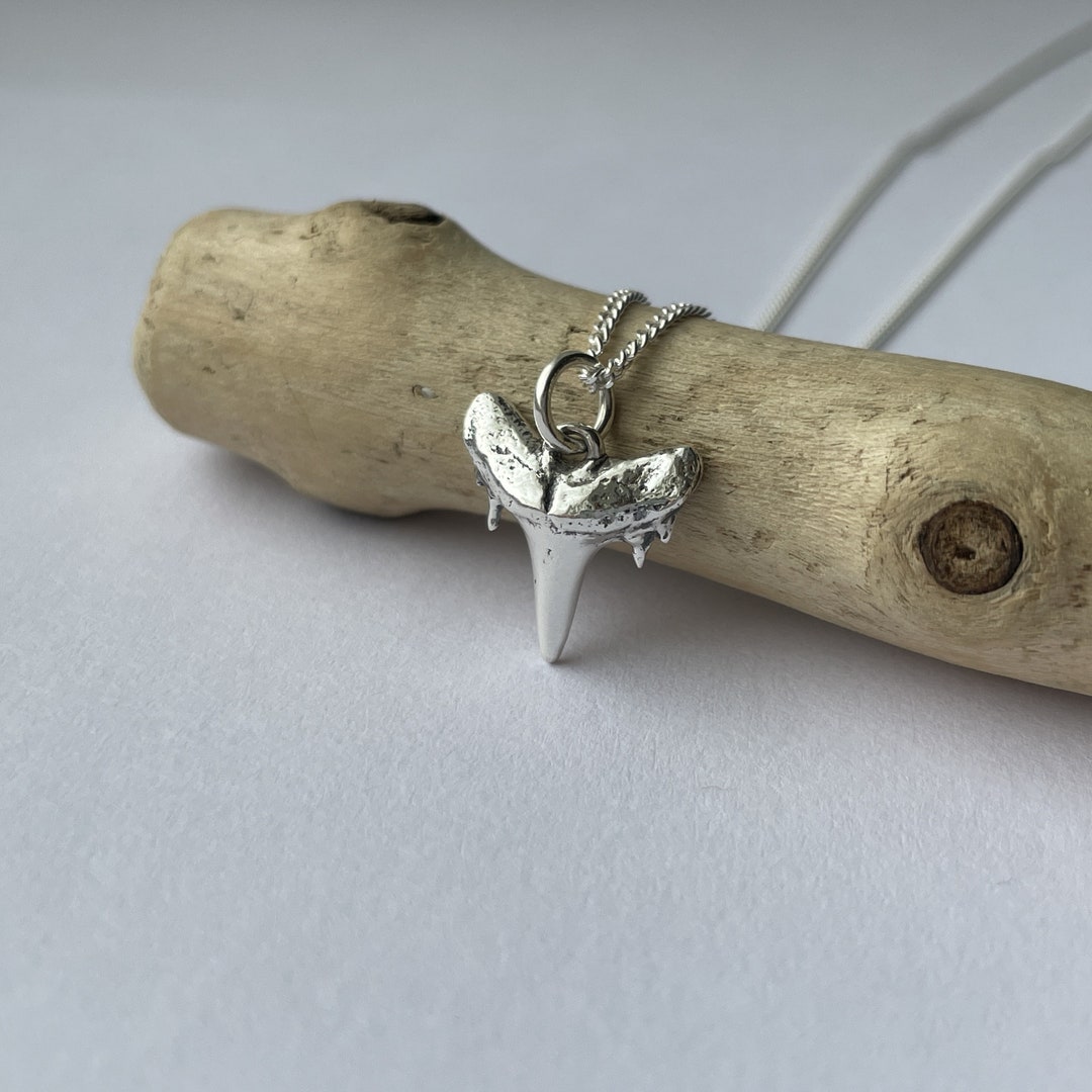 Shark Tooth Pendant Handmade Silver Shark Tooth Pendant Recycled Silver ...