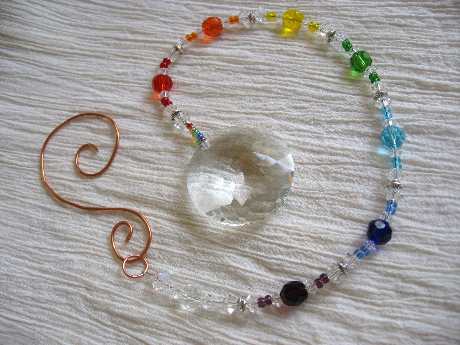 Rainbow Chakra Suncatcher - Etsy