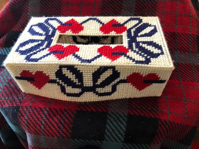 Bow and Ribbon Tissue Box Cover - Etsy