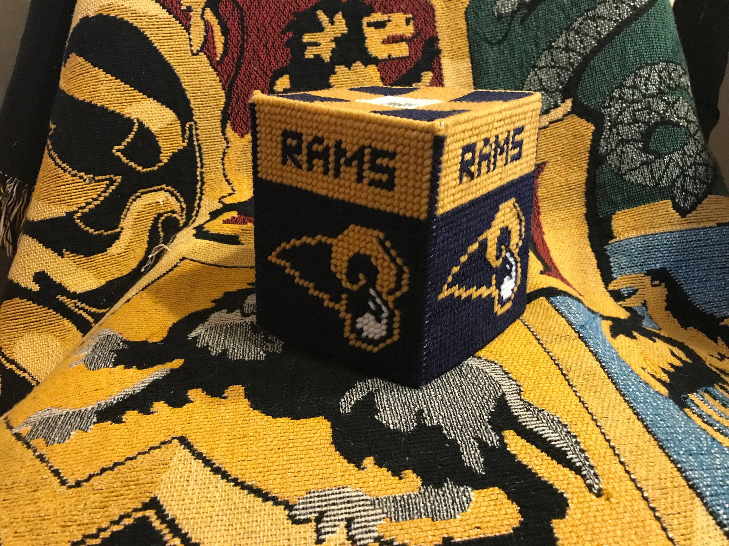 Plastic Canvas Rams Tissue Box - Etsy