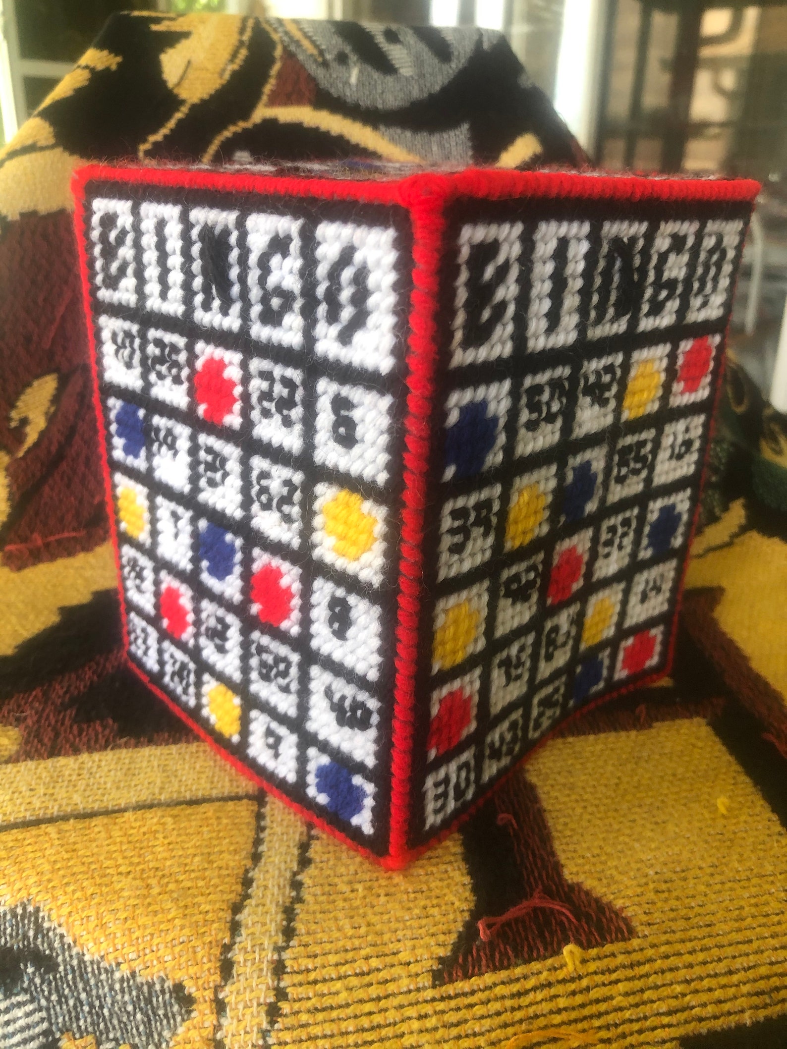 Bingo Tissue Box Cover - Etsy