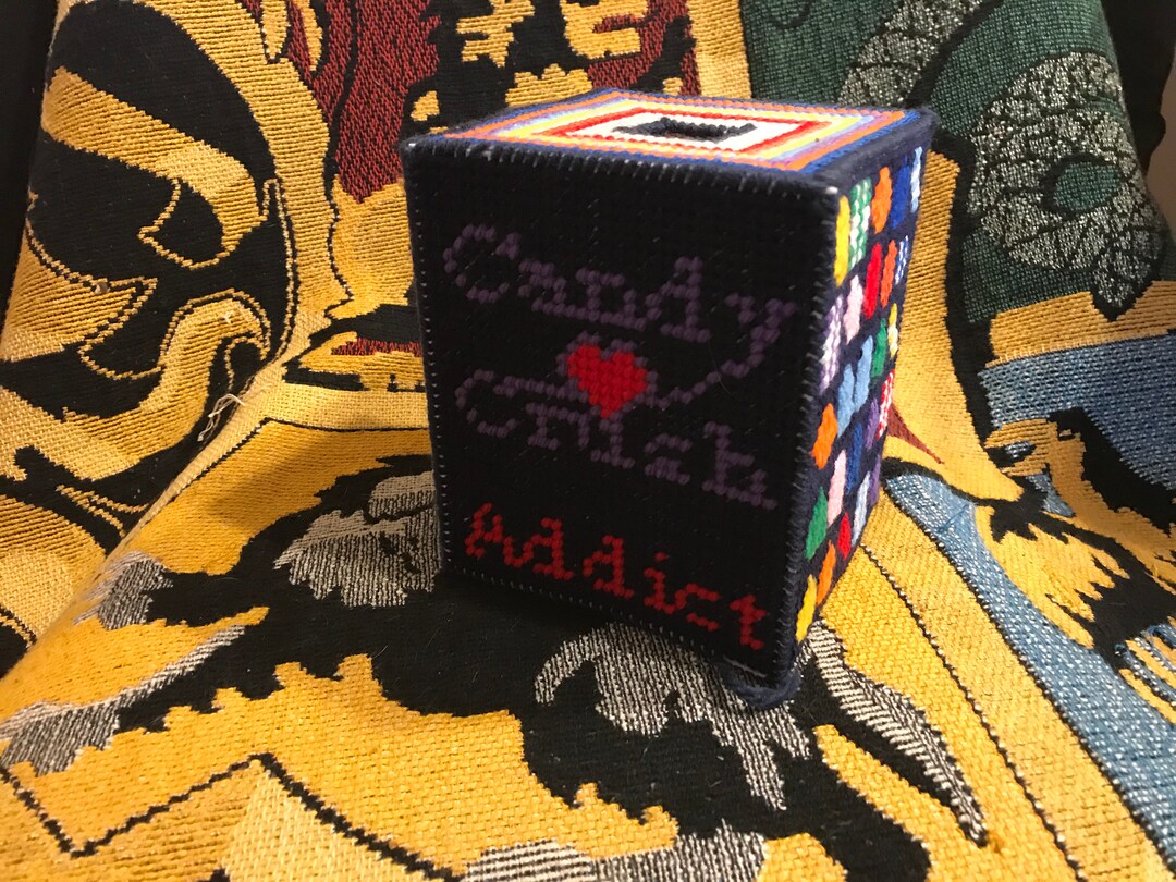 Candy Crush Tissue Box Cover - Etsy