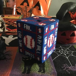 Baseball Tissue Box Cover - Etsy