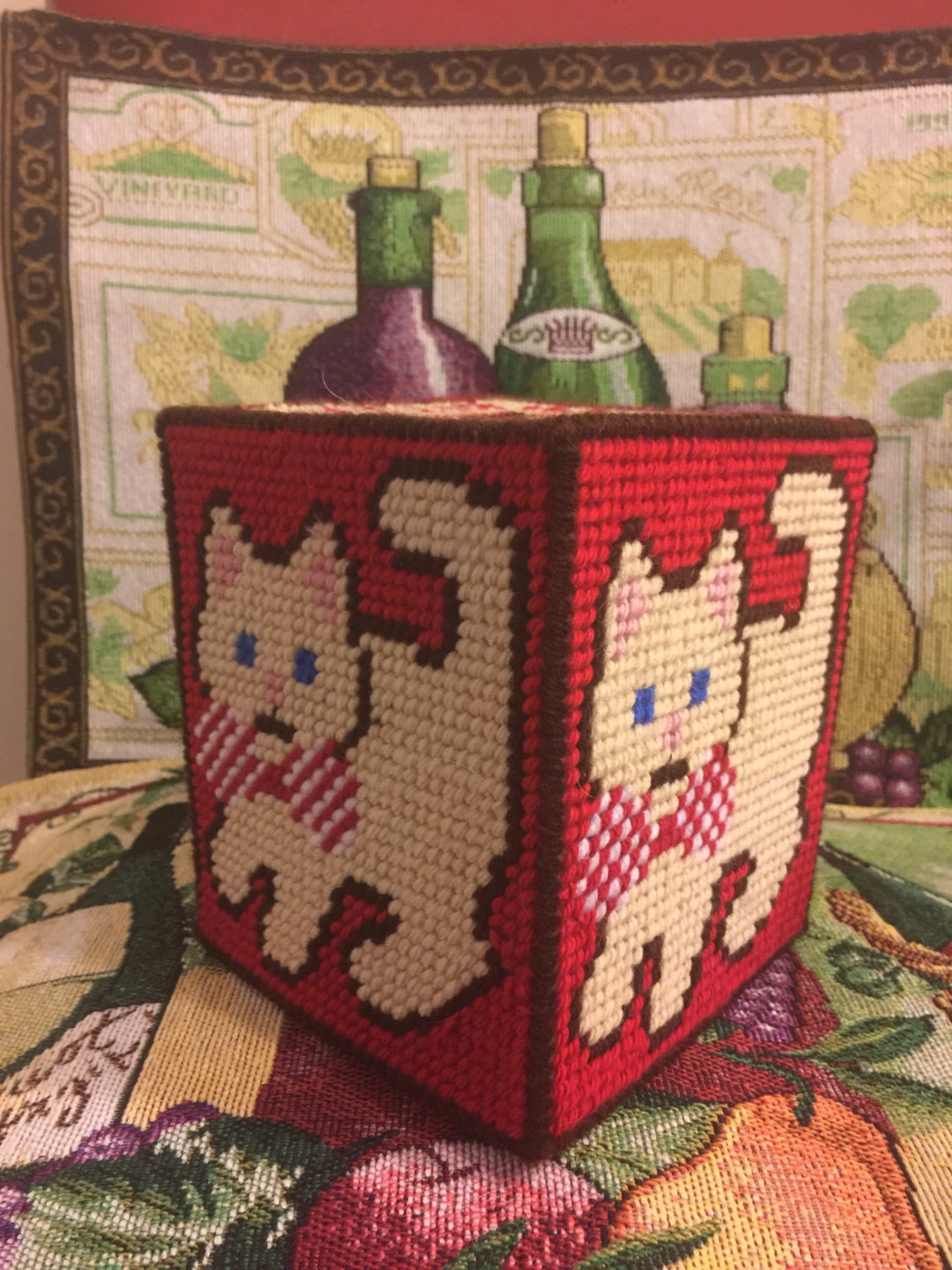 Kitty Cat Tissue Box Cover - Etsy