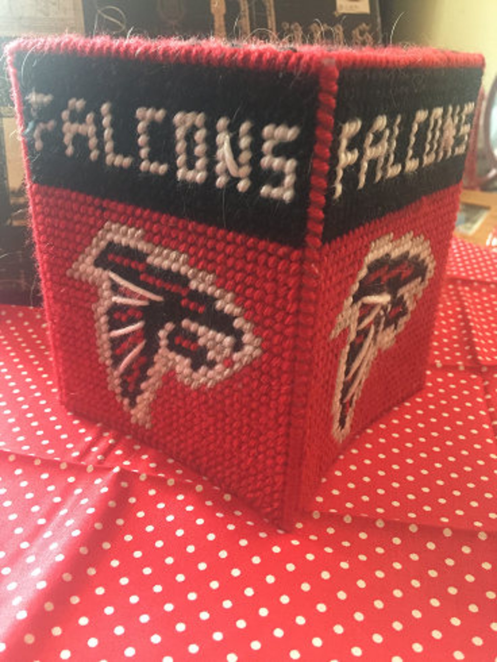 Tissue Box Cover Falcons - Etsy