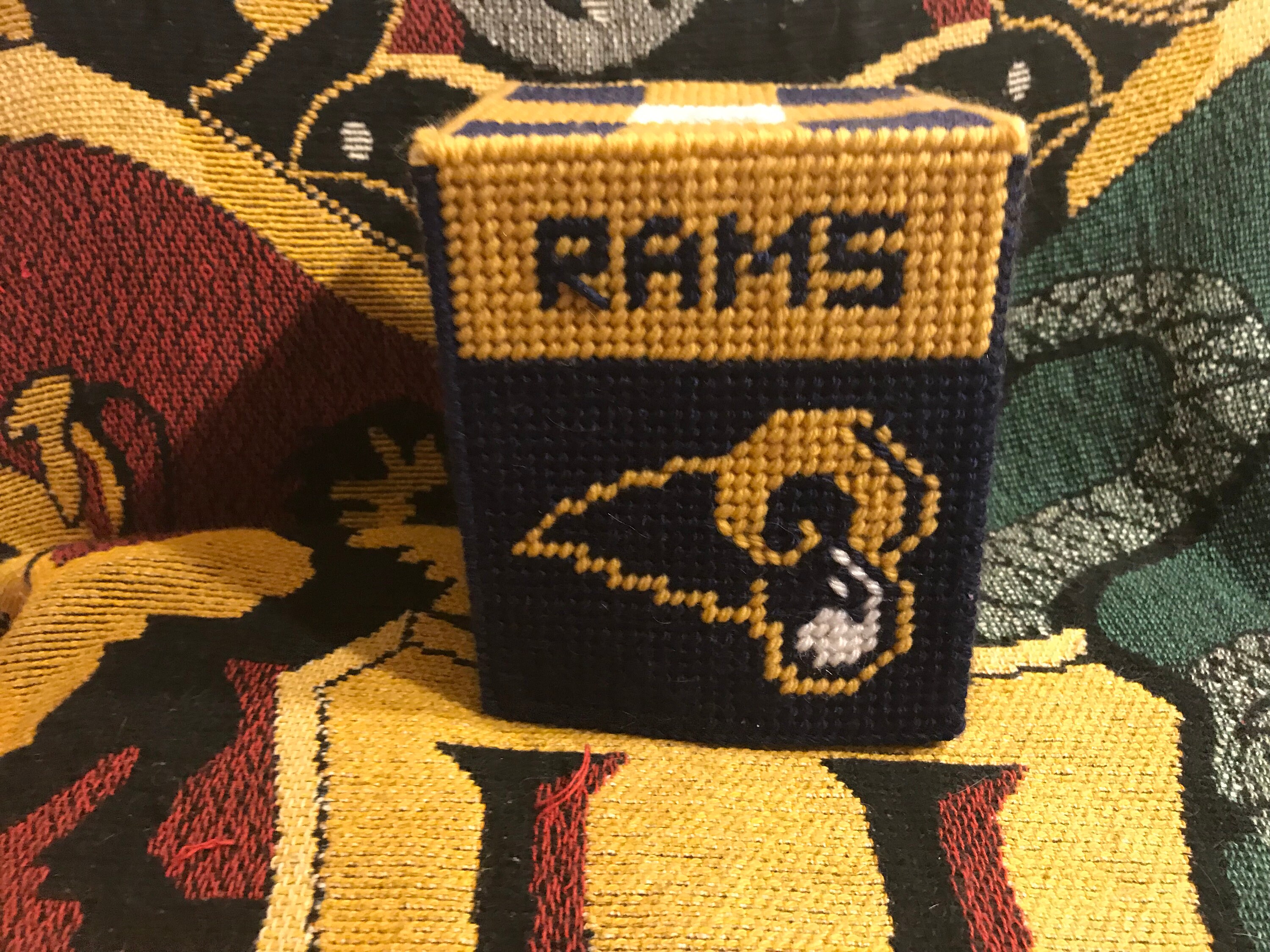 Plastic Canvas Rams Tissue Box - Etsy