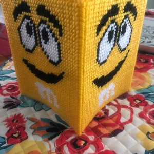 Yellow M&M Tissue Box Cover - Etsy