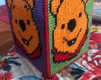 Plastic Canvas Tissue Box Cover Patriots - Etsy