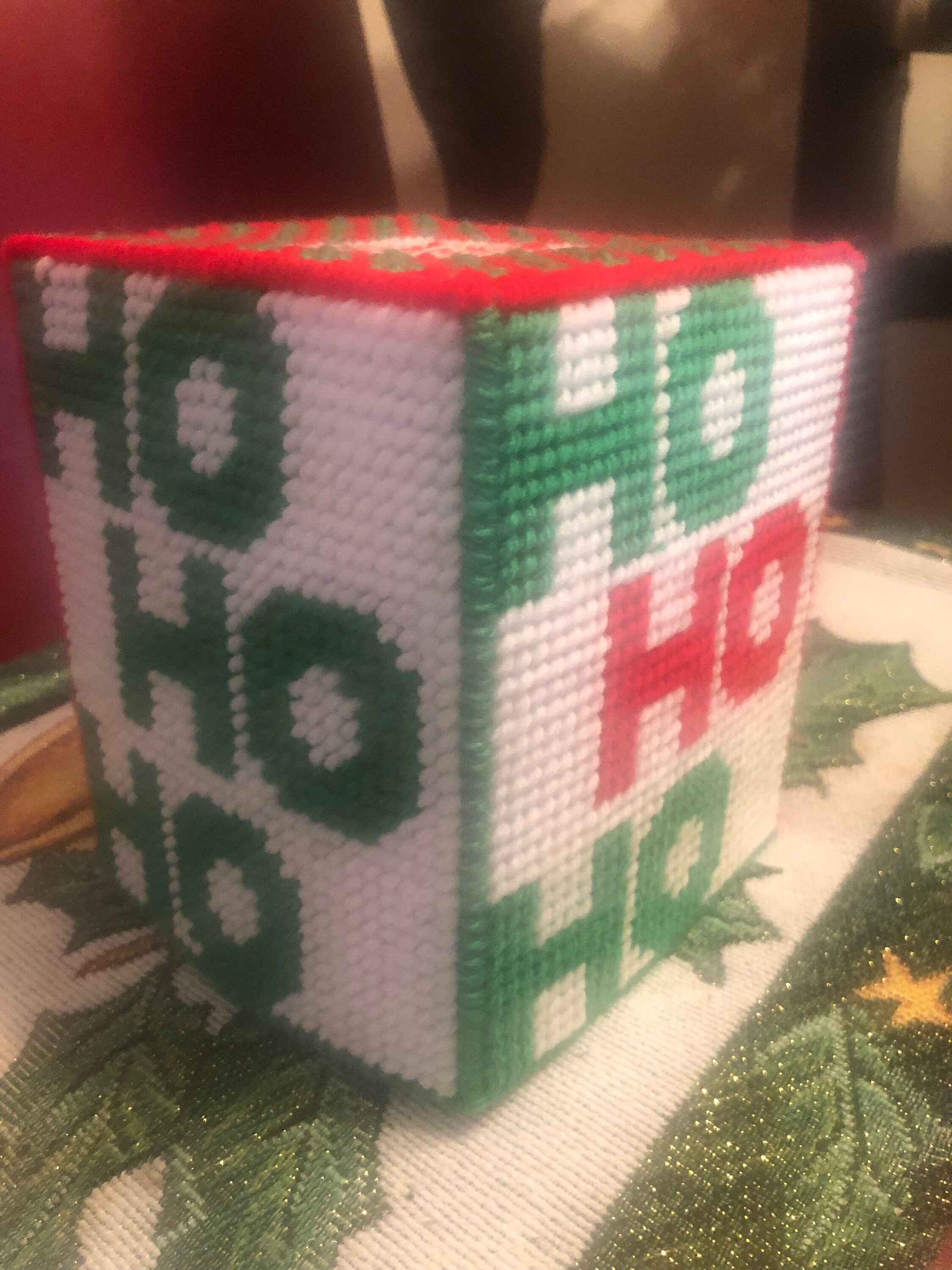 Ho Ho Ho Tissue Box - Etsy