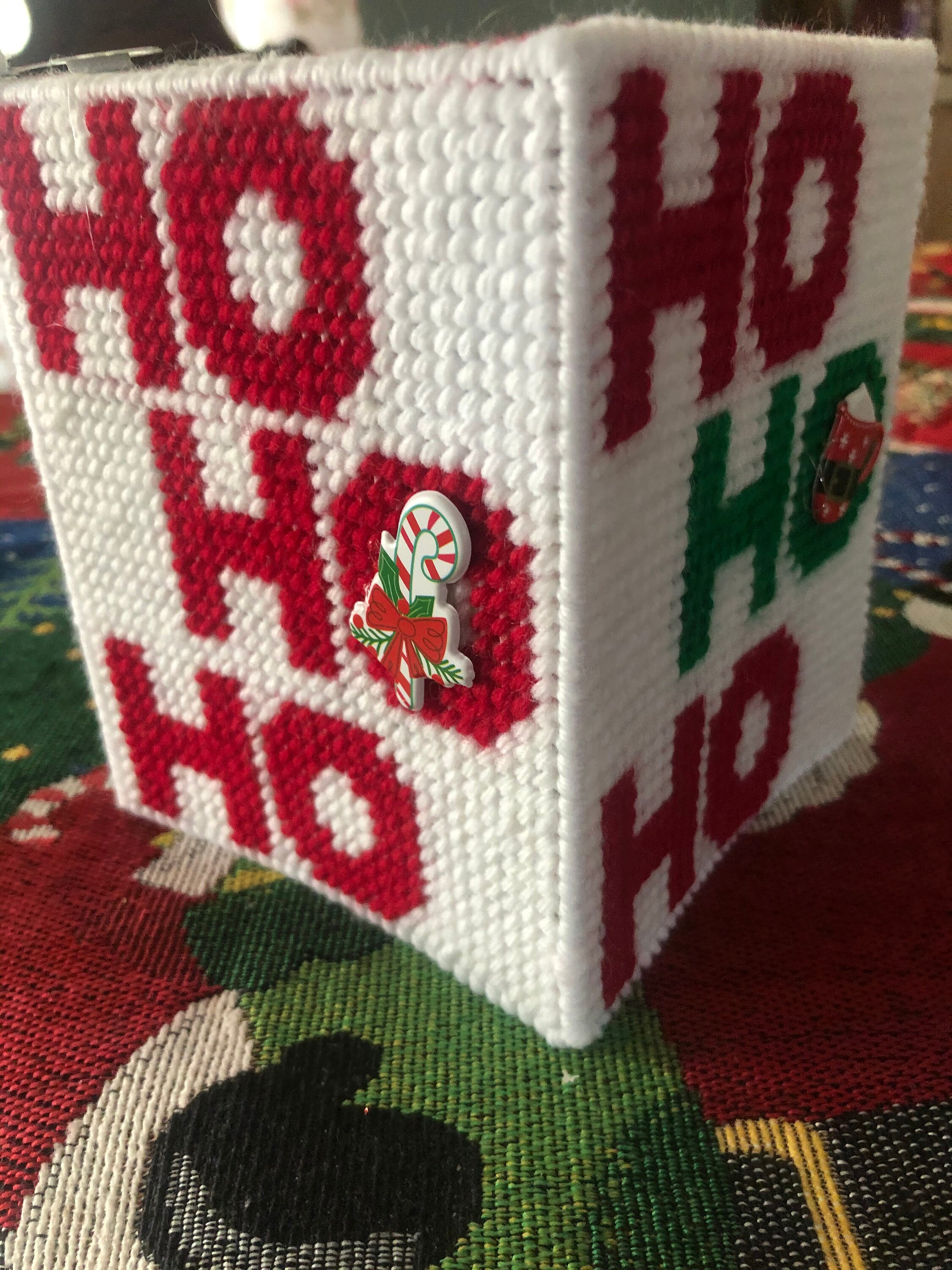 Ho Ho Ho Tissue Box - Etsy
