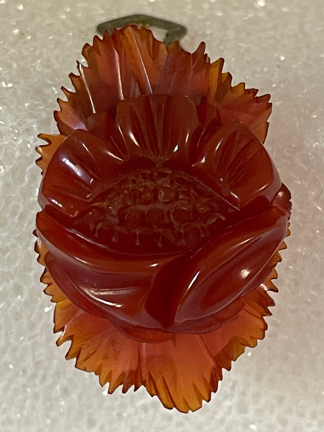 One of a Kind Gift Idea! Great Gift Idea VTG CARVED BAKELITE Fur Clip ...