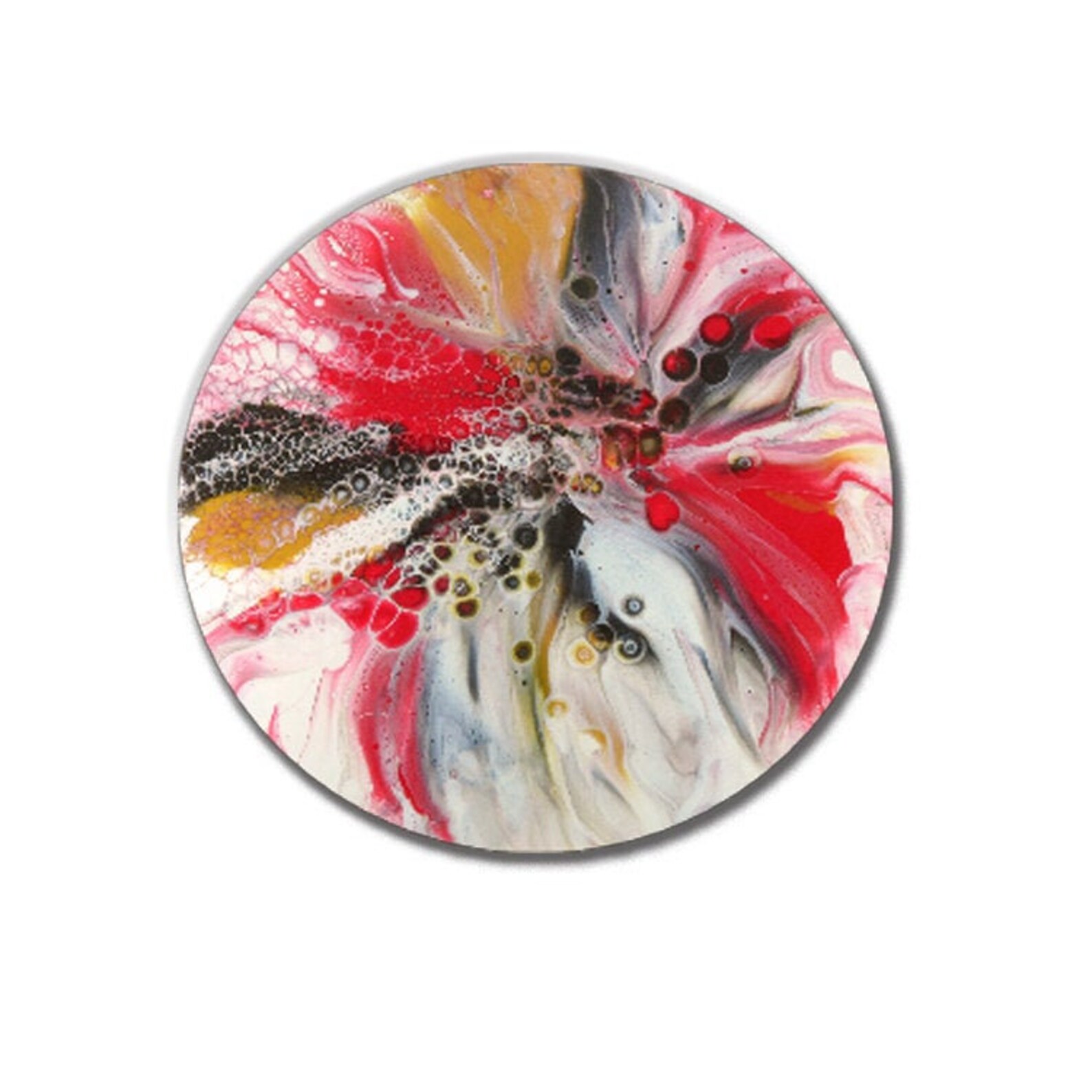 Large Round Abstract Resin Art Painting or Table Top | Etsy