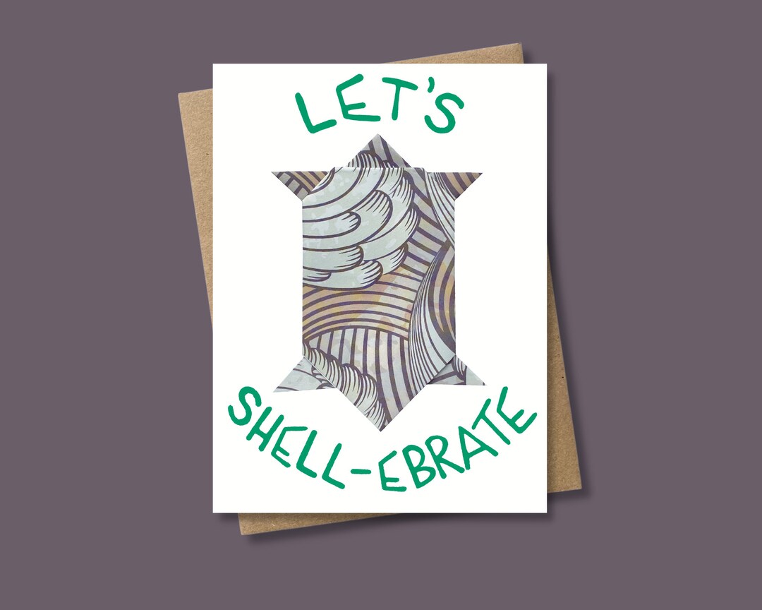 Turtle Pun Greeting Card With 3D Origami Drawing - Etsy
